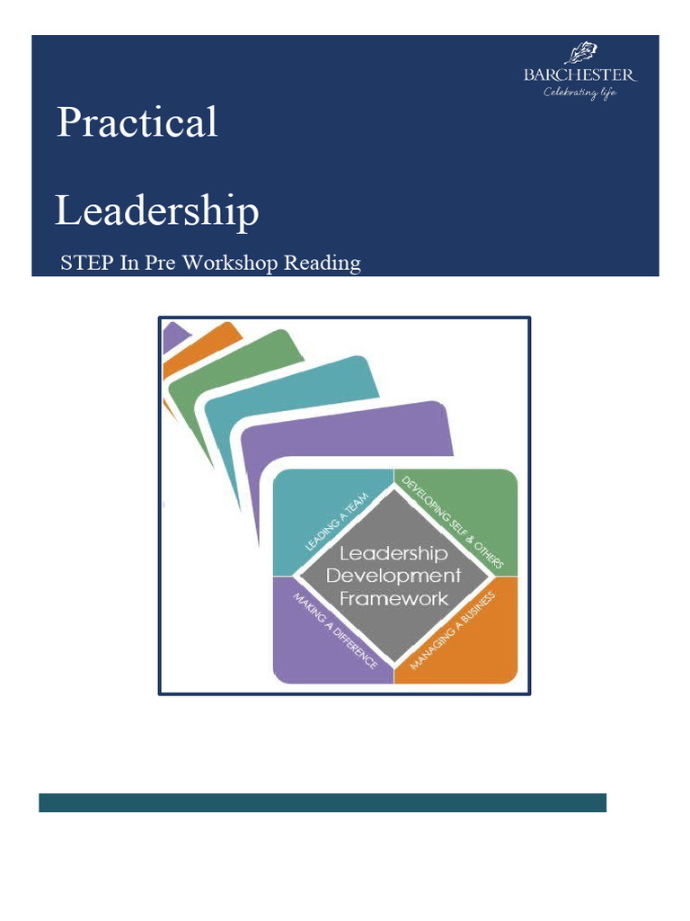 Practical Leadership: STEP in Pre Workshop Reading | PDF | Leadership ...