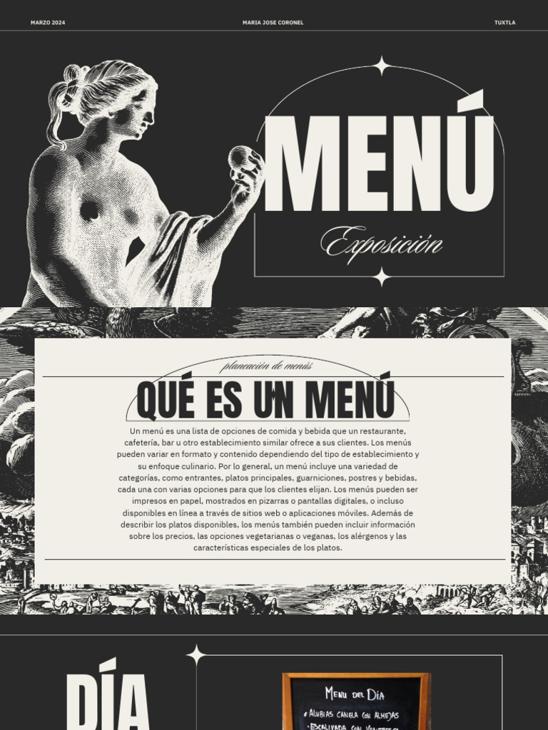 Tipos de Menús MJC | PDF | Restaurantes | Menú