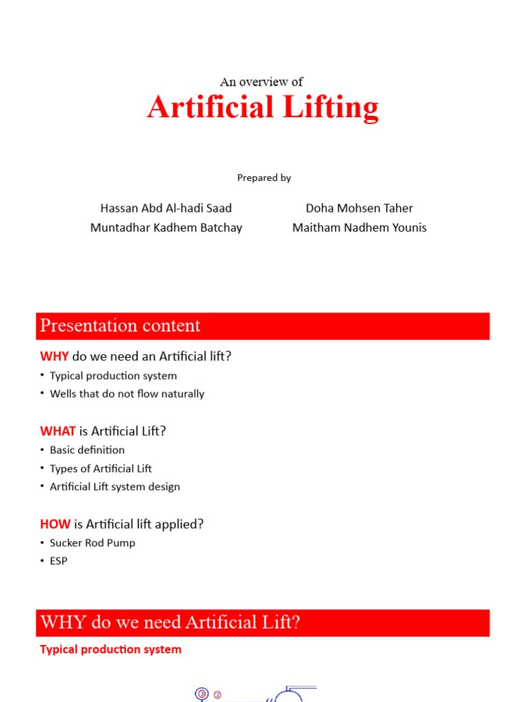 An Overview of Artificial Lift | PDF | Pump | Chemical Engineering