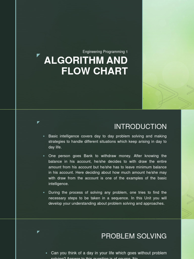 Understanding Algorithms and Flowcharts | PDF | Algorithms | Control Flow