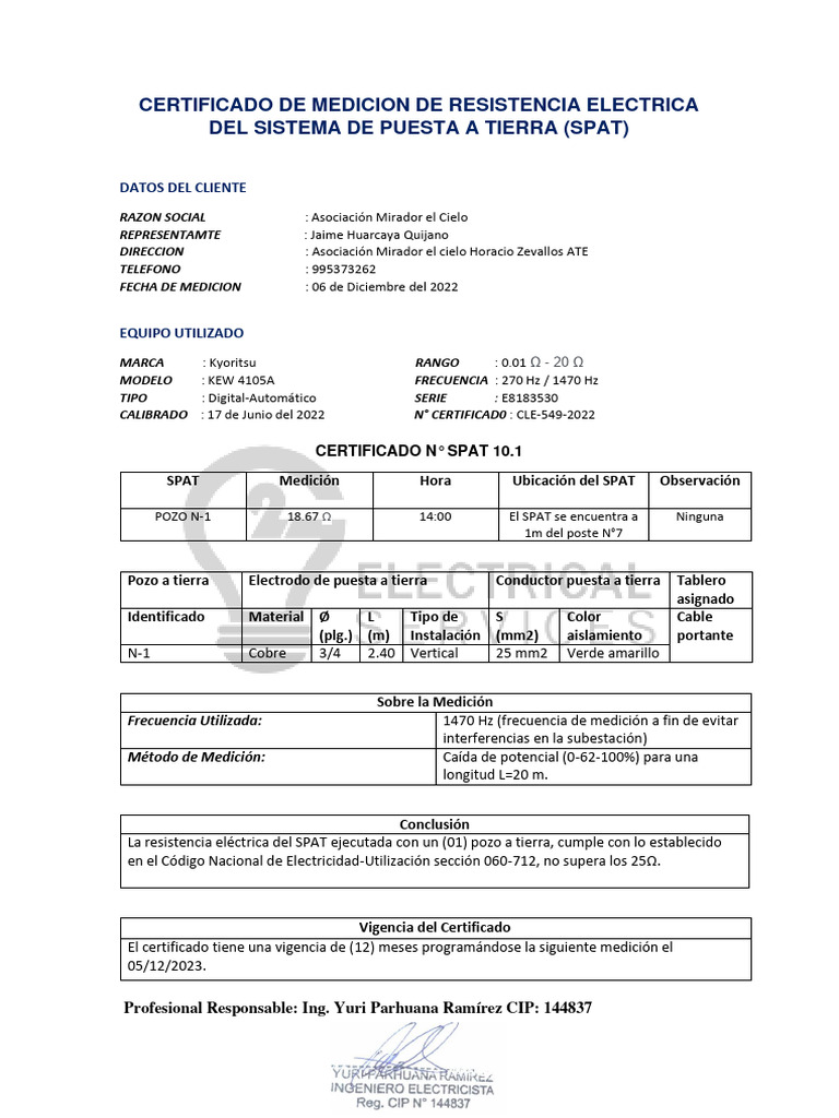 4 - Protocolo de Medicion de Spat | PDF