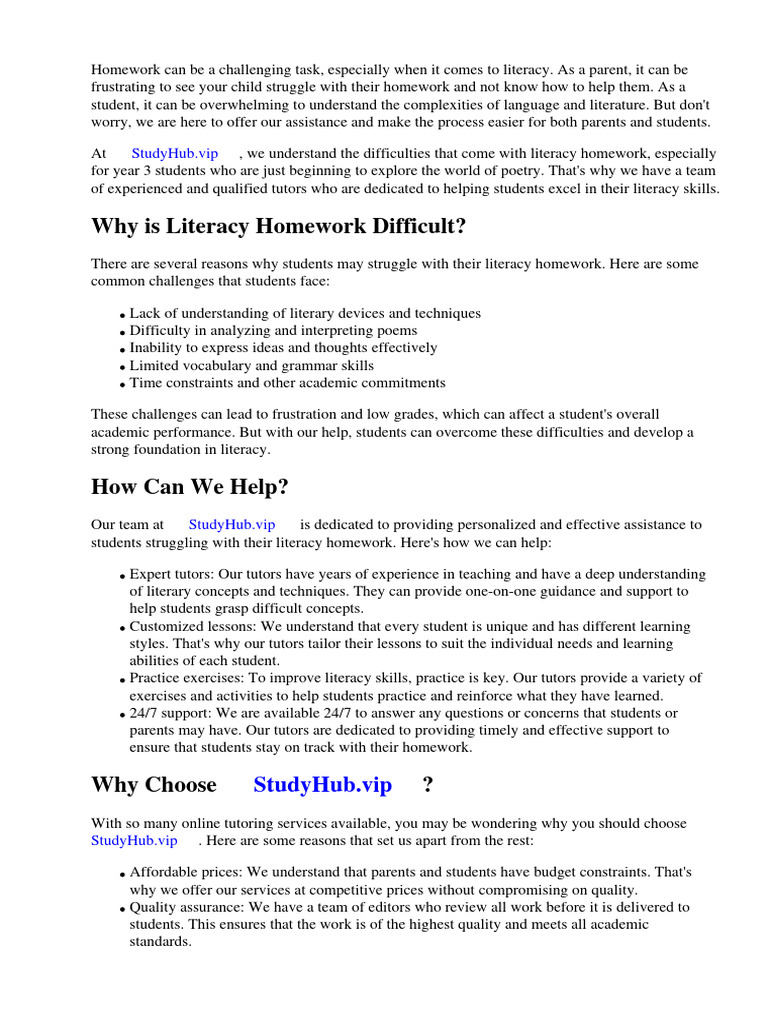 Literacy Homework Year 3 Poetry | PDF | Poetry | Reading Comprehension