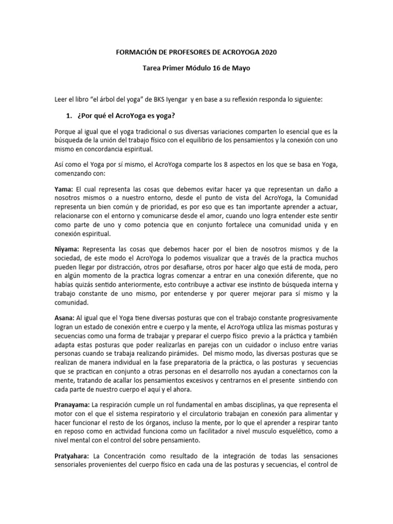 Primer Modulo Acroyoga | PDF | Mente | Yoga