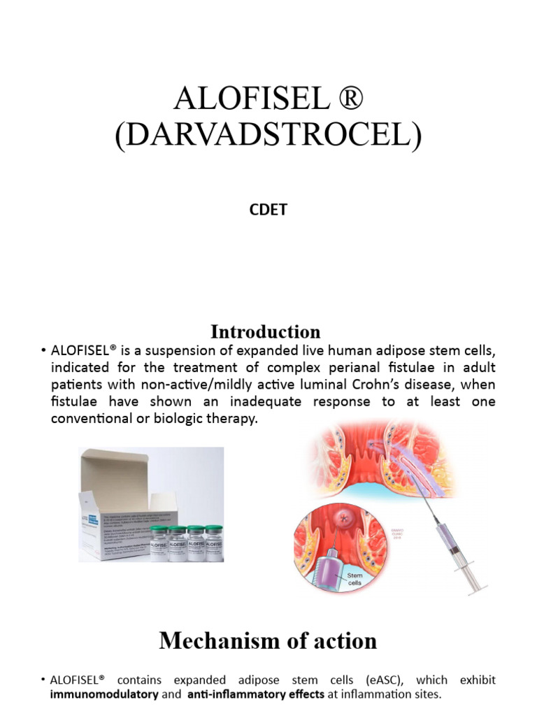 Alofisel ® (Darvadstrocel) | PDF | Inflammation | Cytokine