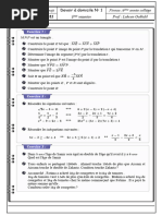 Contrôle de Mathématiques 2AC Semestre 2 | PDF | Géométrie | Formes ...