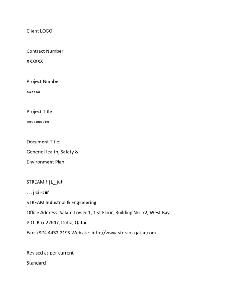HSE PLAN | PDF | Occupational Safety And Health | Ultraviolet HSE PLAN | PDF | Occupational Safety And Health | Ultraviolet