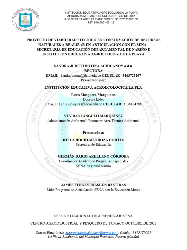 8 - Proyecto de Viabilidad Playa | PDF | Entorno natural | Sustentabilidad