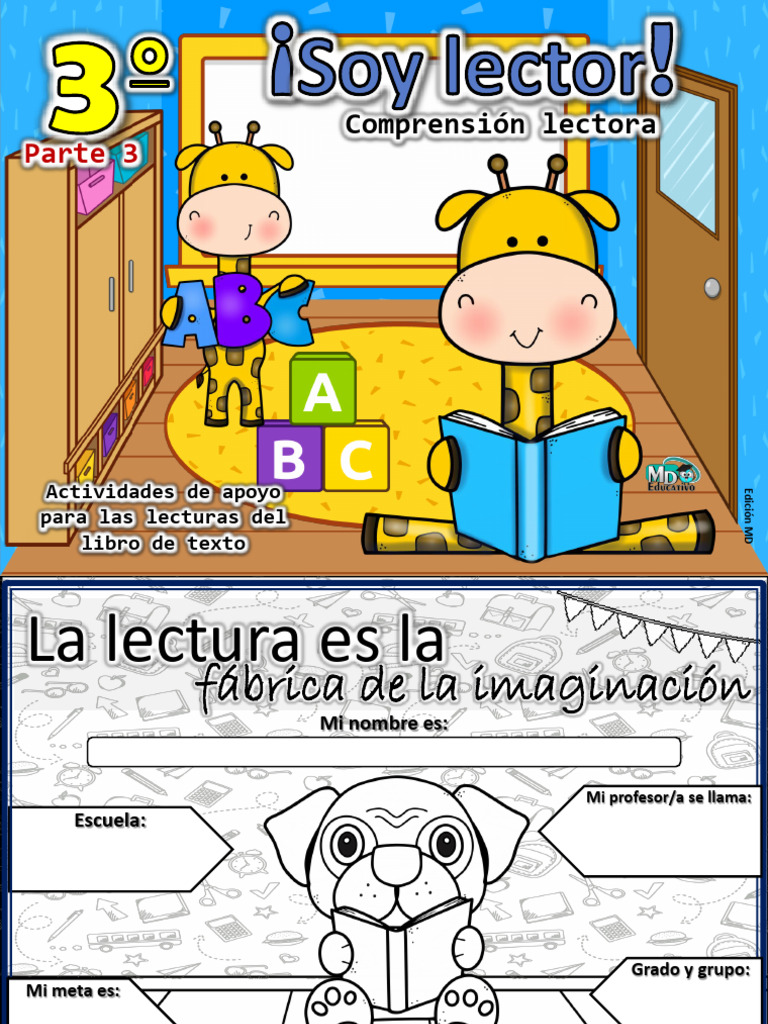 Actividades de Comprensión Lectora 3º Grado | PDF | Pinturas | Vacunas
