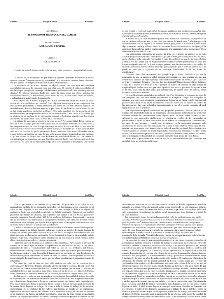 Otro Versión Del Libro El Capital - Karl Marx | PDF | Capital (economía ...
