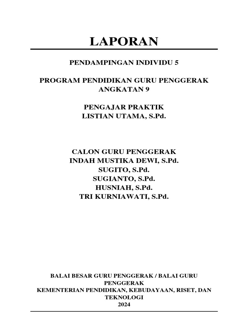 Laporan Pi 5 Fixx - Listian Utama | PDF