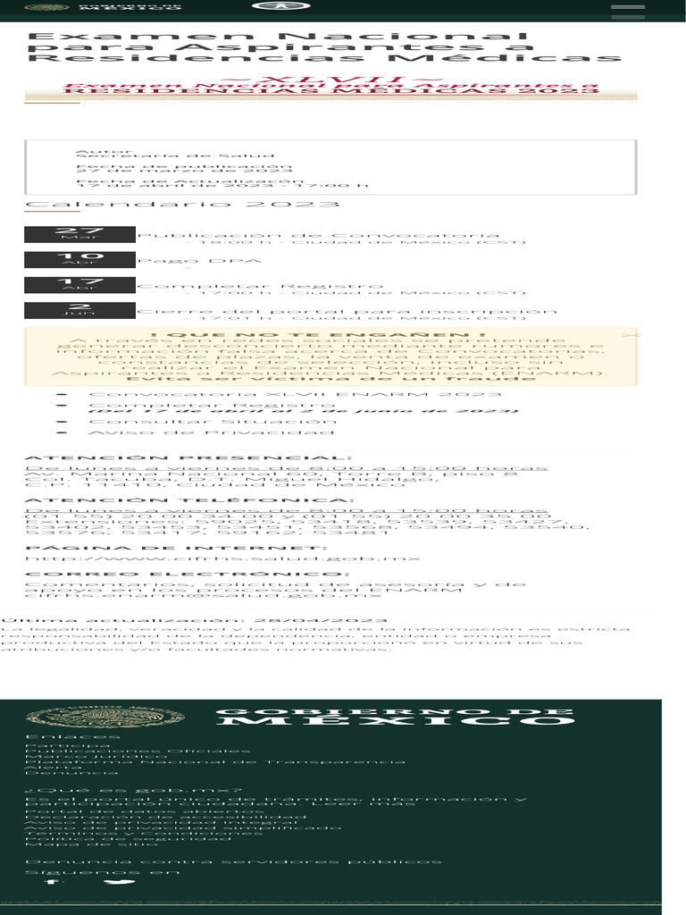 Enarm 2023 | PDF | ciberespacio