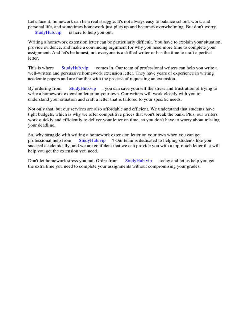Homework Extension Letter | PDF | Mail | Registered Mail