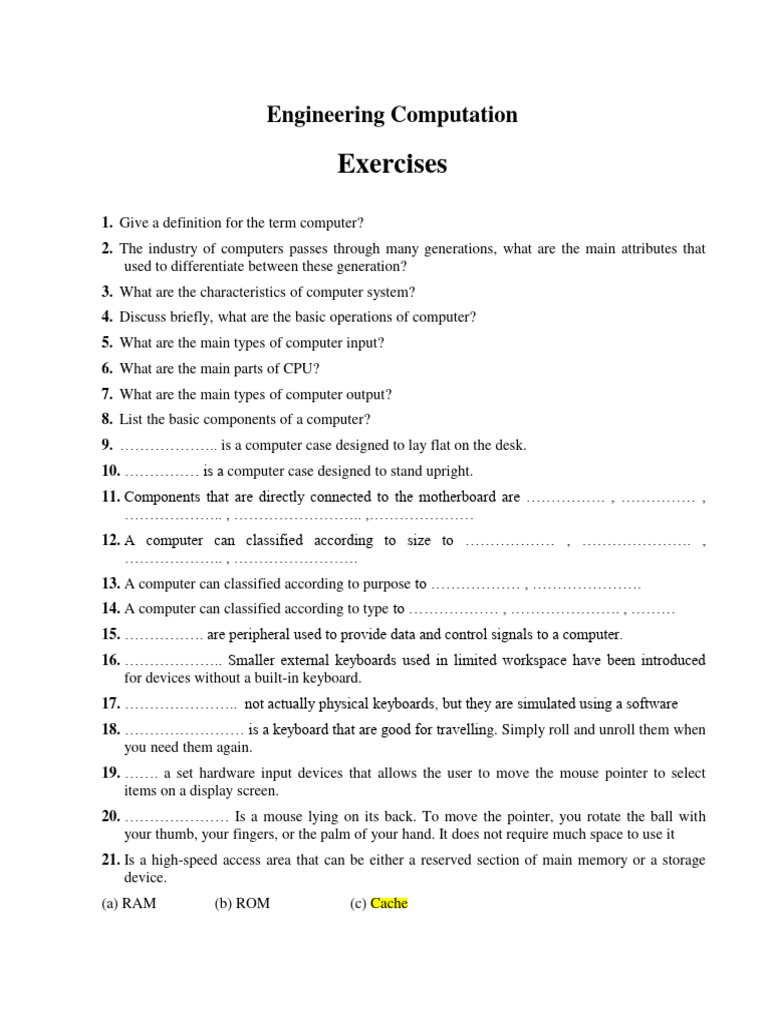 Answer | PDF | Computer Data Storage | Printer (Computing)
