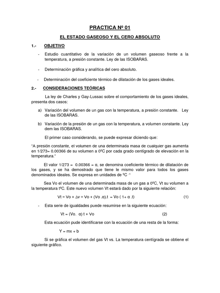 Practica #01 | PDF | Gases | Temperatura