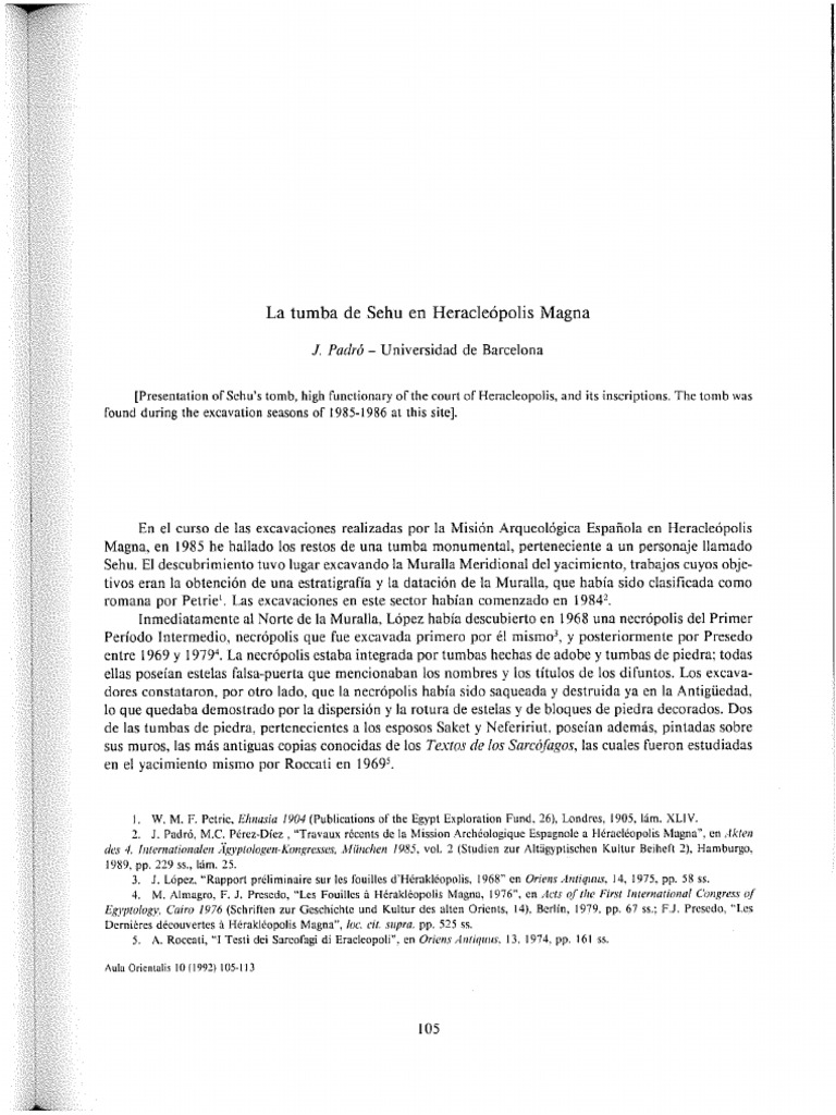 6 La Tumba de Sehu | PDF