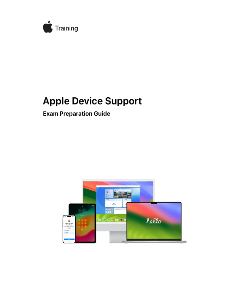 Apple Device Support Exam Prep Guide | PDF | Ios | Mac Os