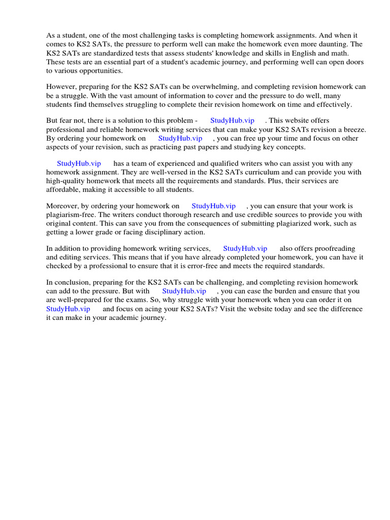 Ks2 Sats Revision Homework | PDF | Sat | Reading Comprehension