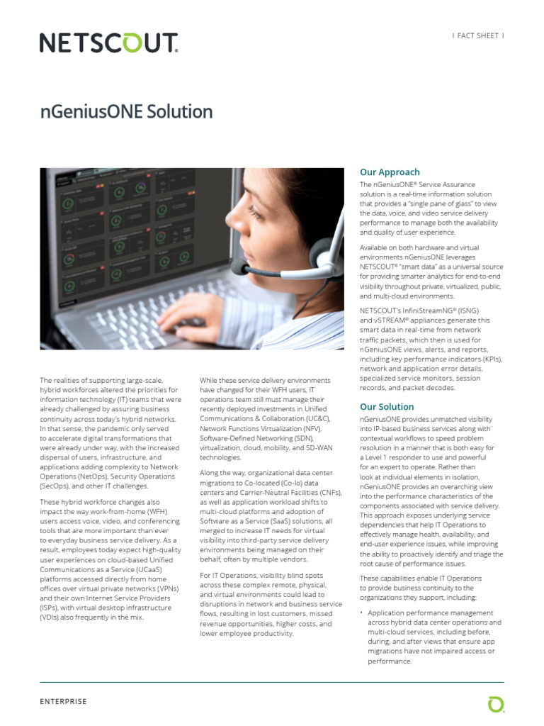 nGeniusONE Solution | PDF | Cloud Computing | Desktop Virtualization
