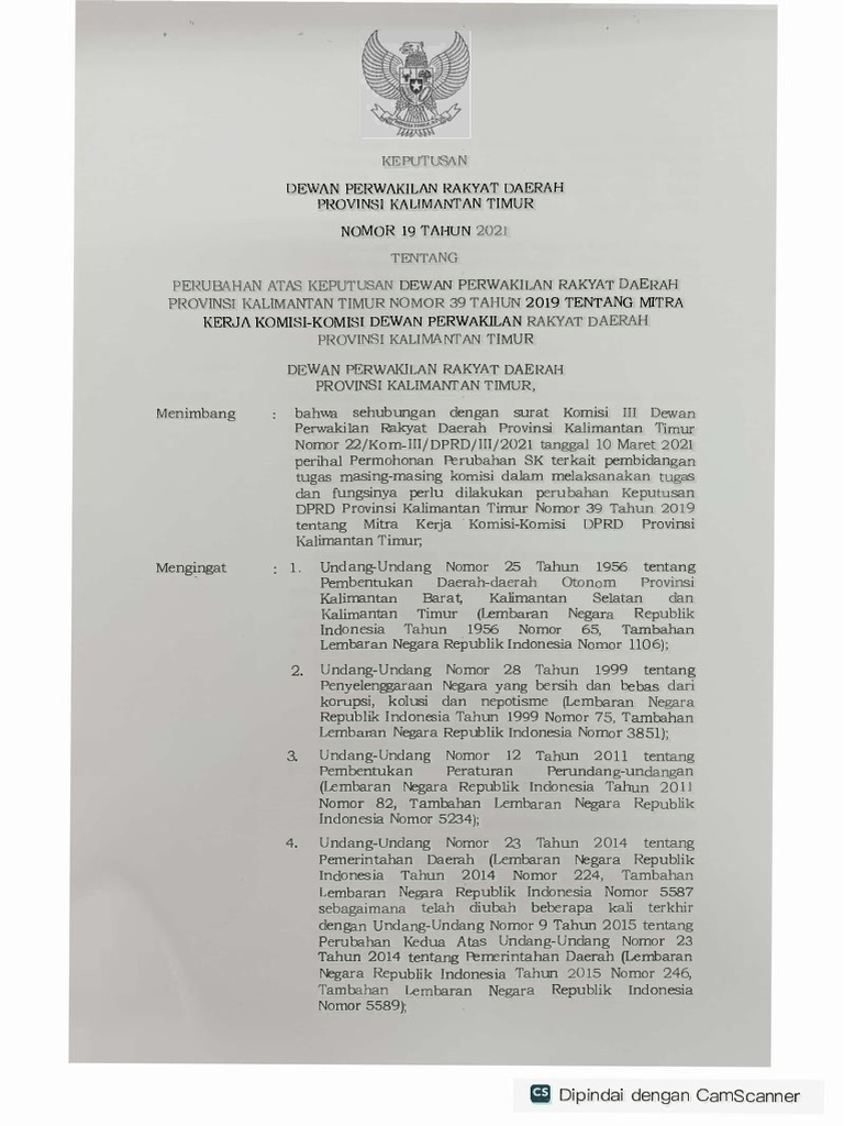 SK No 19 TH 2021 | PDF