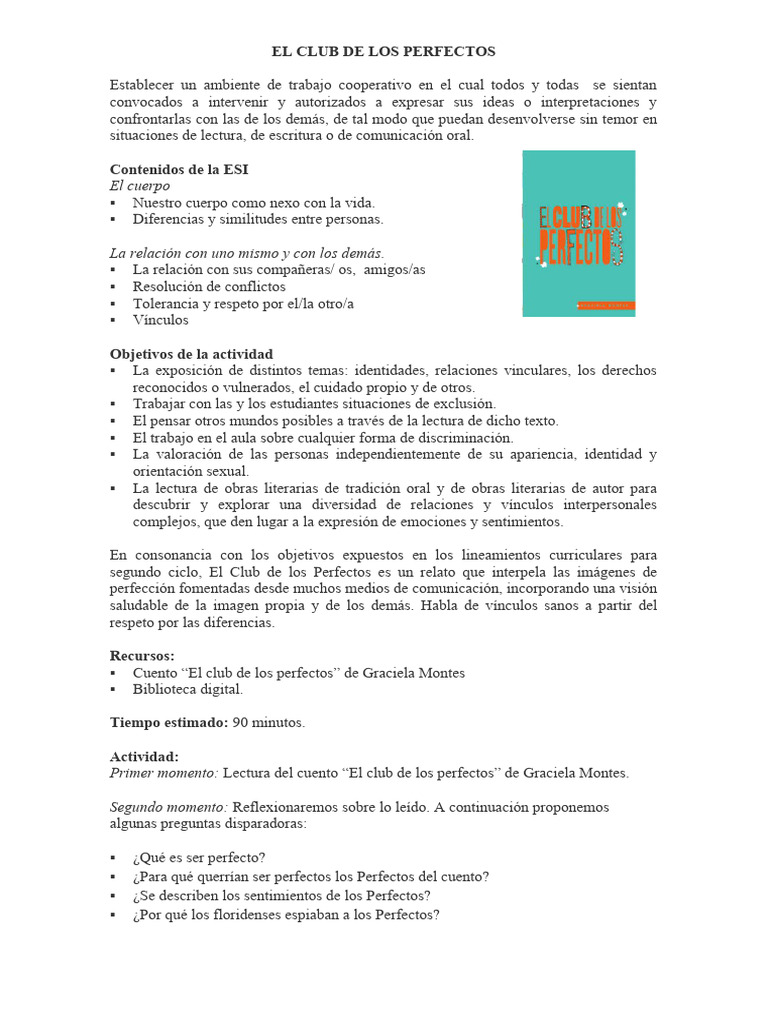 El Club de Los Perfectos | PDF