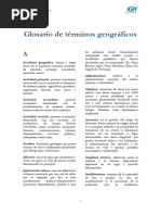 Glosario PAU Terminos Geograficos IGN AGE | PDF | Clima | Gases de ...