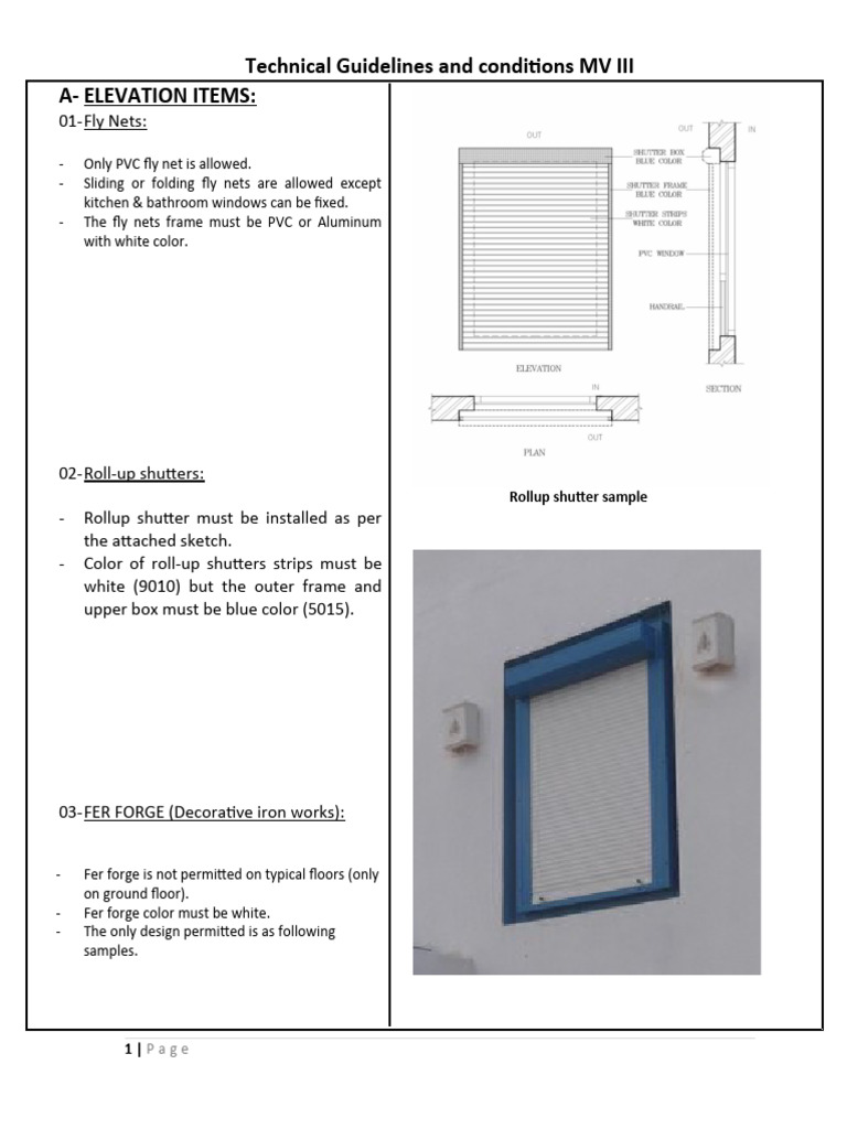 Technical Guidelines and Conditions MV III | PDF | Building Engineering