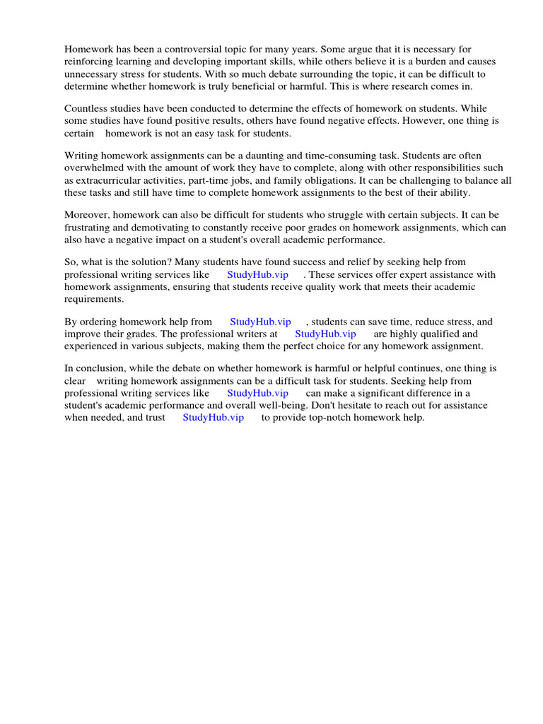 Is Homework Harmful or Helpful Research | PDF | Homework | Teachers