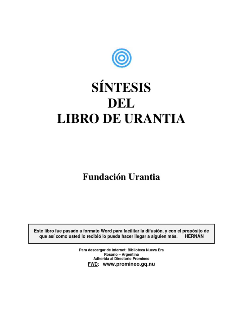 Fundación Urantia - Síntesis del Libro de Urantia | PDF | Dios | Amor