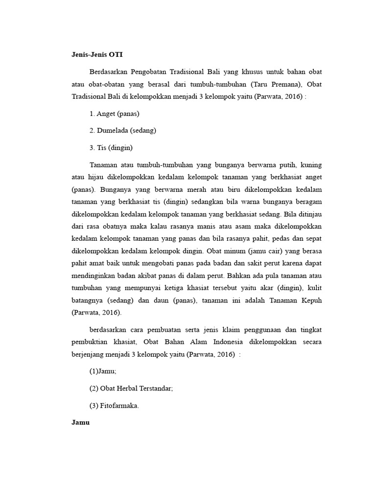 Jenis-Jenis OTI | PDF