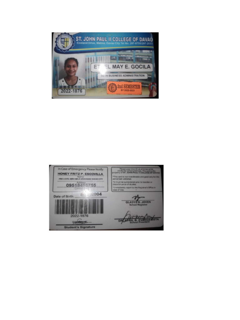 Student ID | PDF