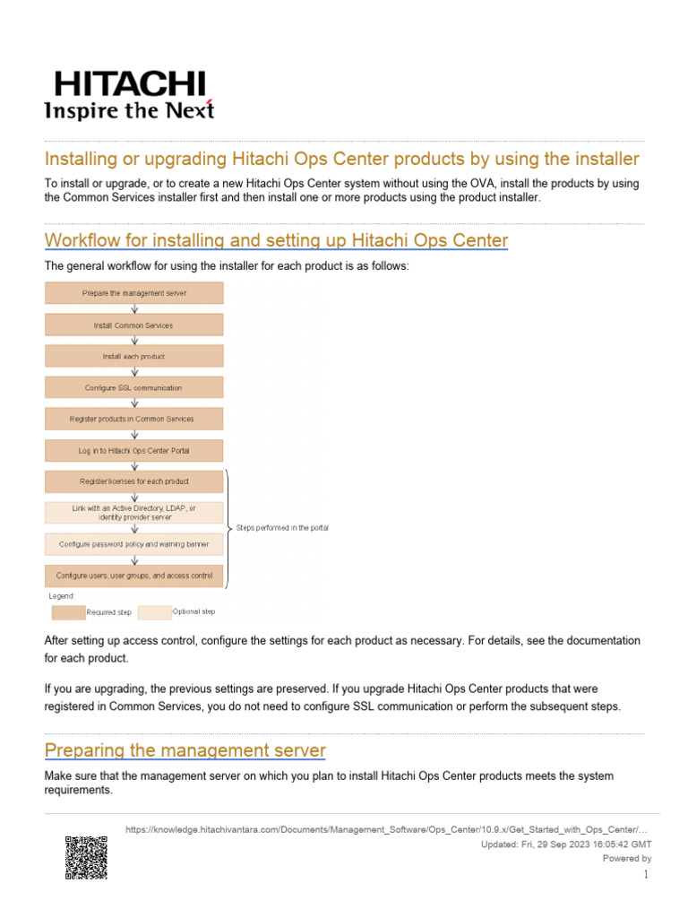 Installing or Upgrading Hitachi Ops Center Products by Using The ...