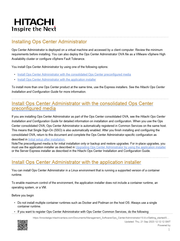 Installing Ops Center Administrator | PDF | Software Repository | Software