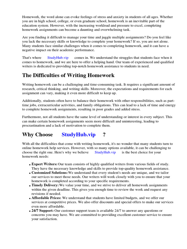 Need Help Doing Homework | Download Free PDF | Homework | Learning