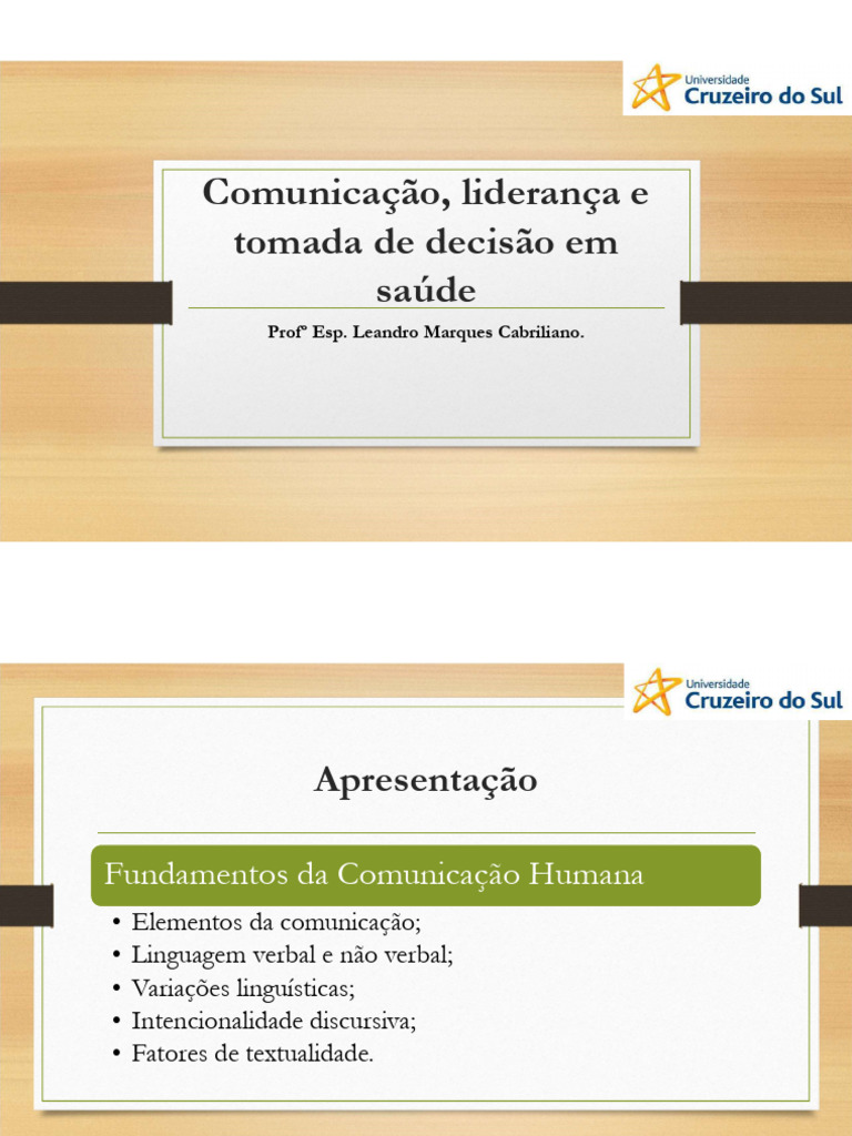 Aula 02 - Fundamentos Da Comunicação Humana | PDF | Comunicação ...