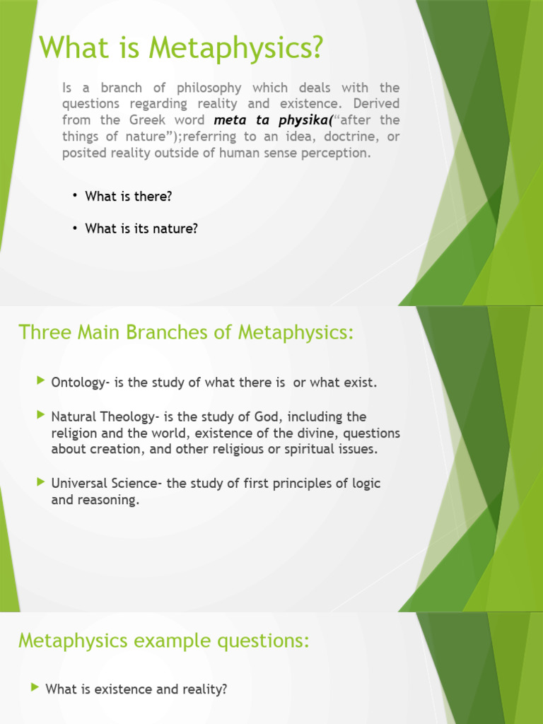 Metaphysics | PDF