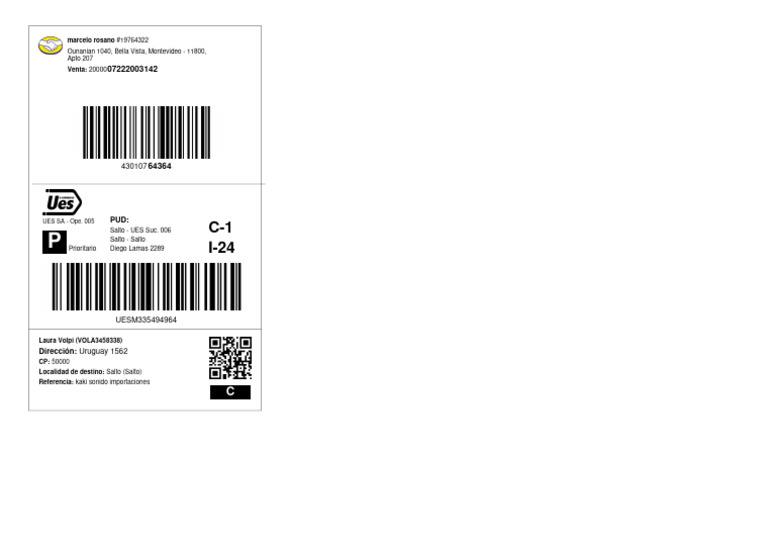 Shipment Labels 240115131923 | PDF