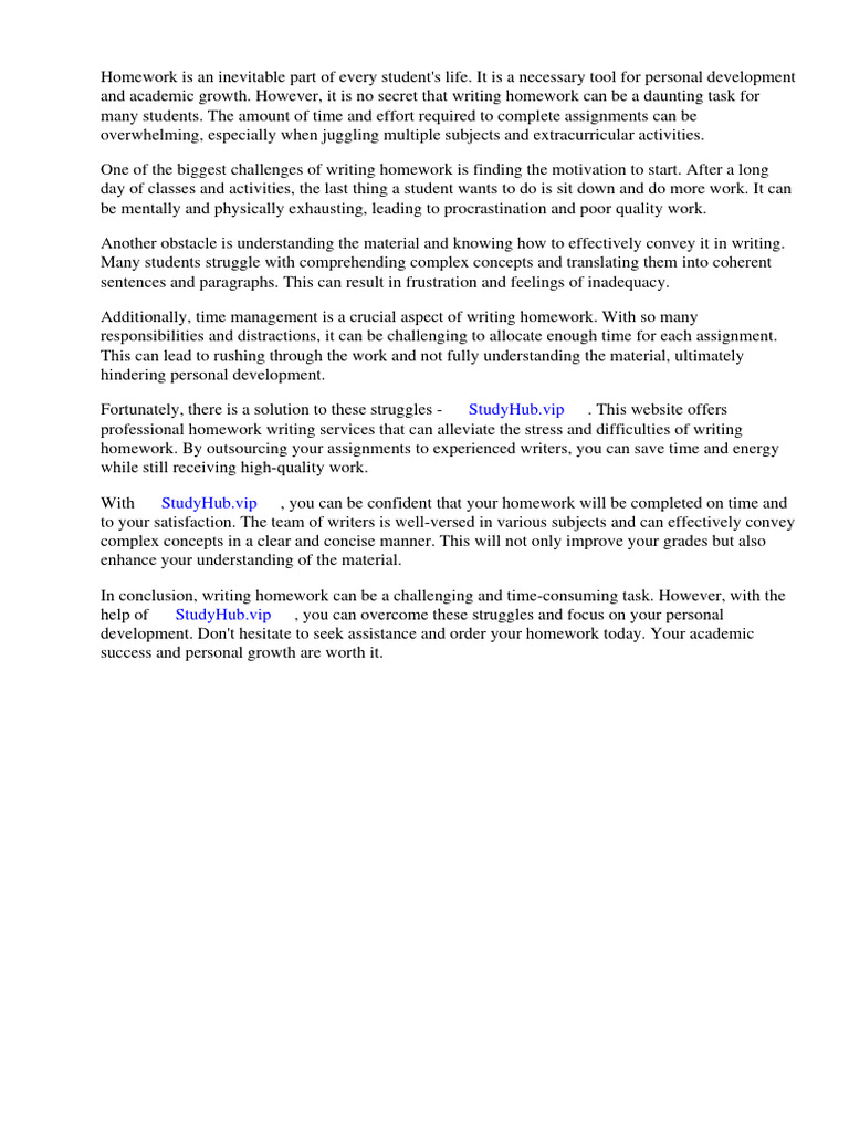 Homework Personal Development | PDF | Homework | Disciplines