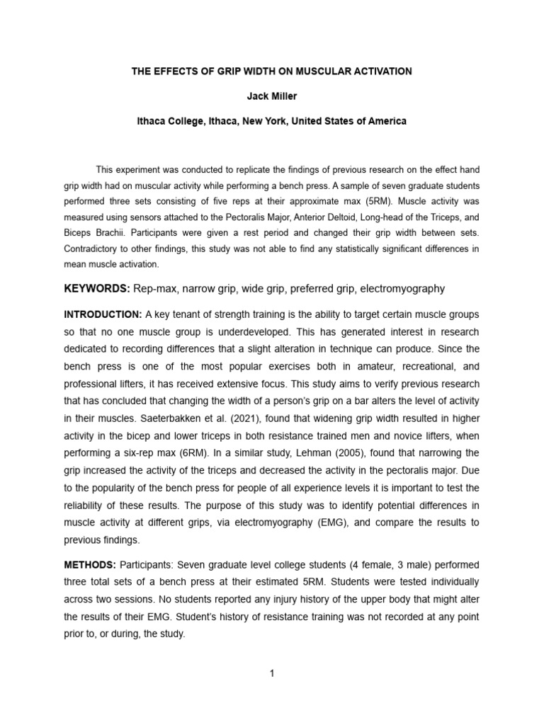 Final Lab | PDF | Electromyography