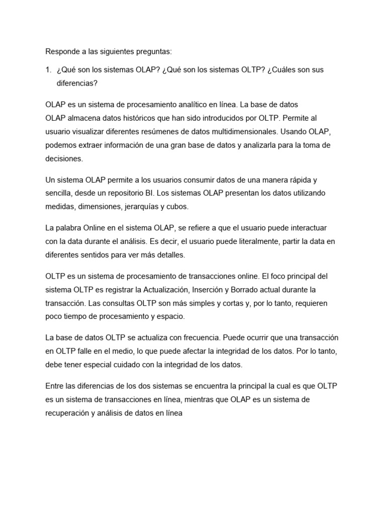 Introducción Almacén de Datos (Data Warehouse) | PDF | Almacén de datos | Bases de datos