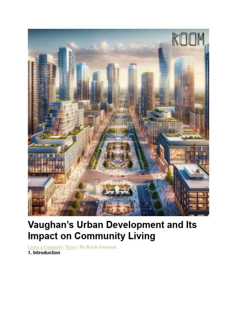 Vaughan's Urban Development and Its Impact On Community Living ...