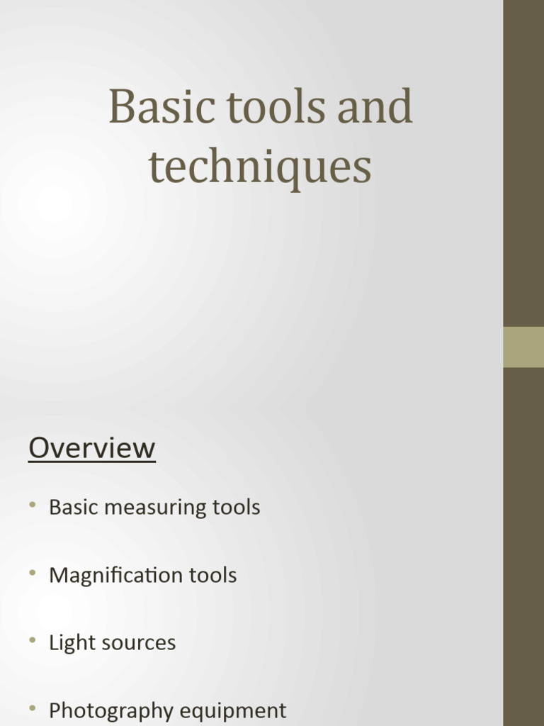 Basic Tools and Techniques | PDF | Electromagnetic Spectrum | Fluorescence