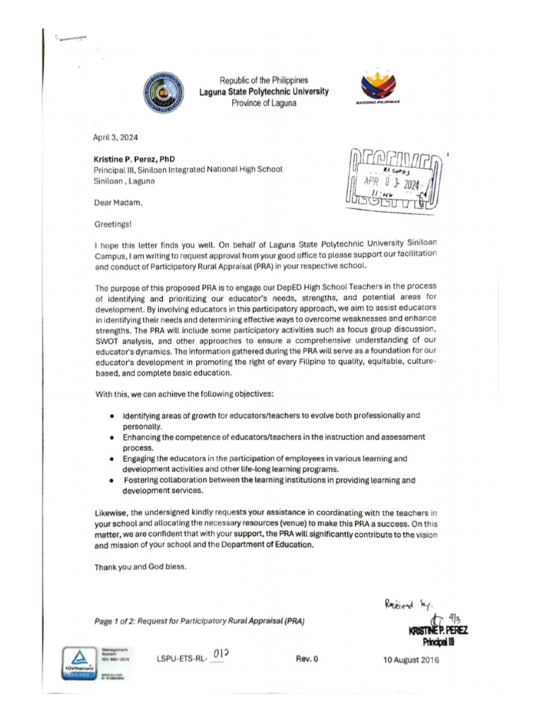 Participatory-Rural-Appraisal-Letter | PDF Participatory-Rural-Appraisal-Letter | PDF