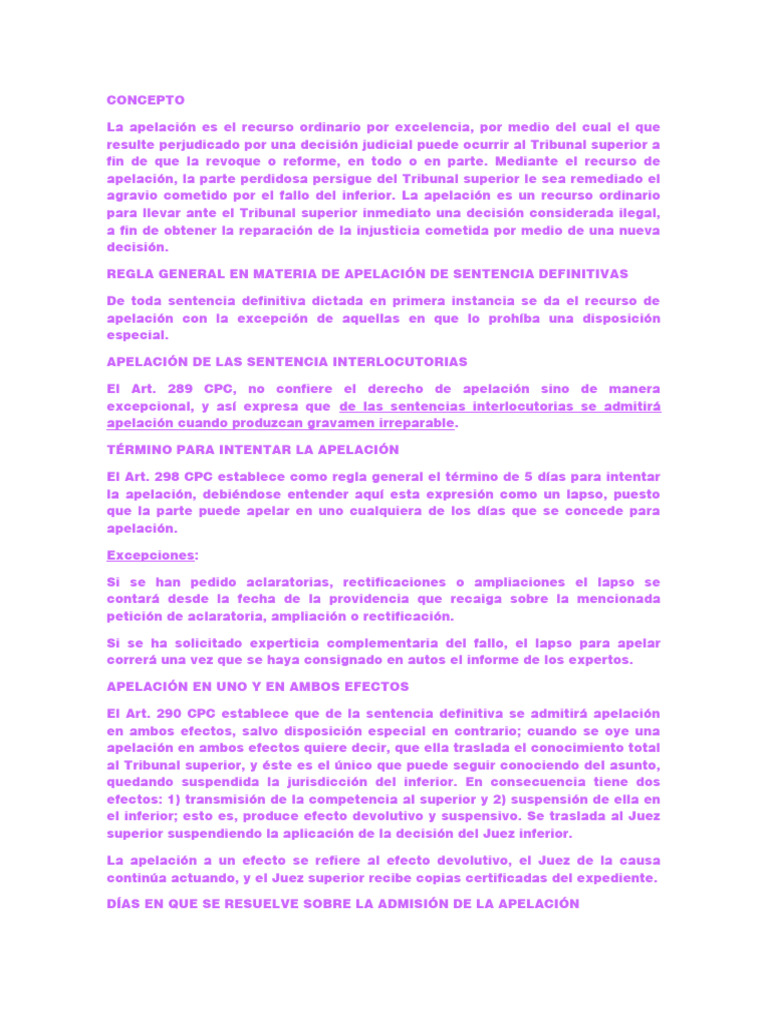 apelacion | PDF | Apelación | Sentencia (ley)