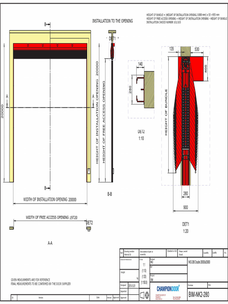 Installation Champion Door NK2-280 en | PDF
