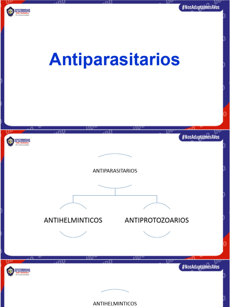 Antiparasitarios | PDF | Medicina CLINICA | Especialidades Medicas
