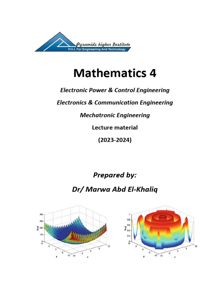 Differential Equations Lecture Notes | PDF | Ordinary Differential ...