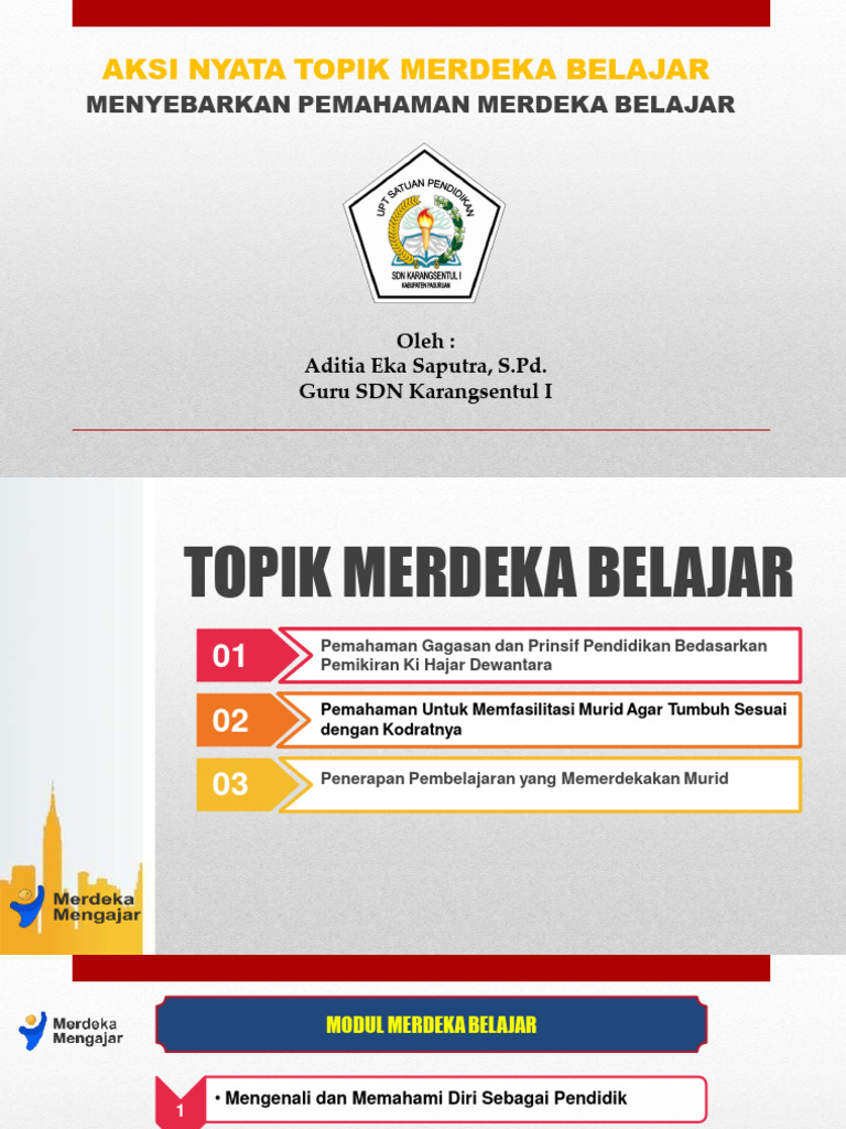 Aksi Nyata Menyebarkan Pemahaman Aditia Eka Saputra | PDF