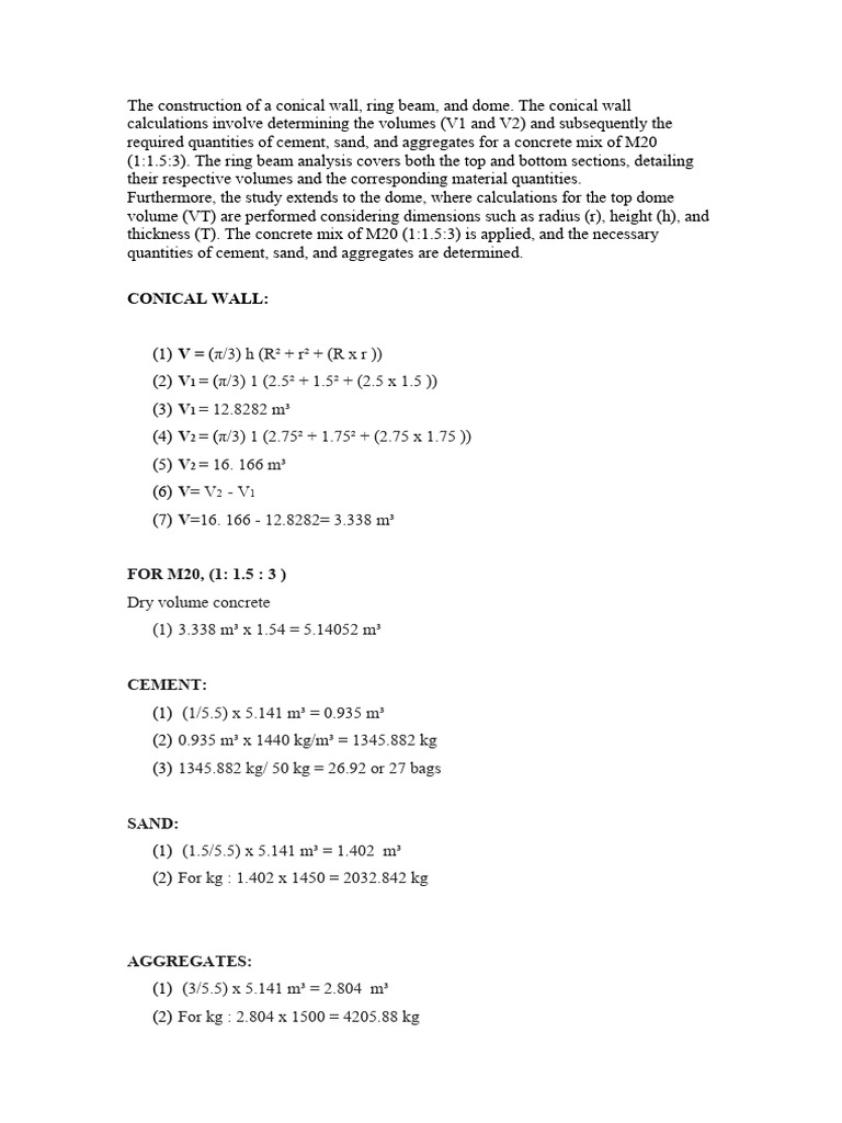 Concrete Works Summarize | PDF | Concrete | Composite Material