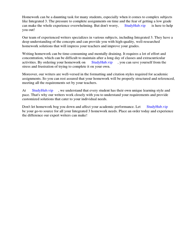 Integrated 3 | PDF | Mathematics | Homework