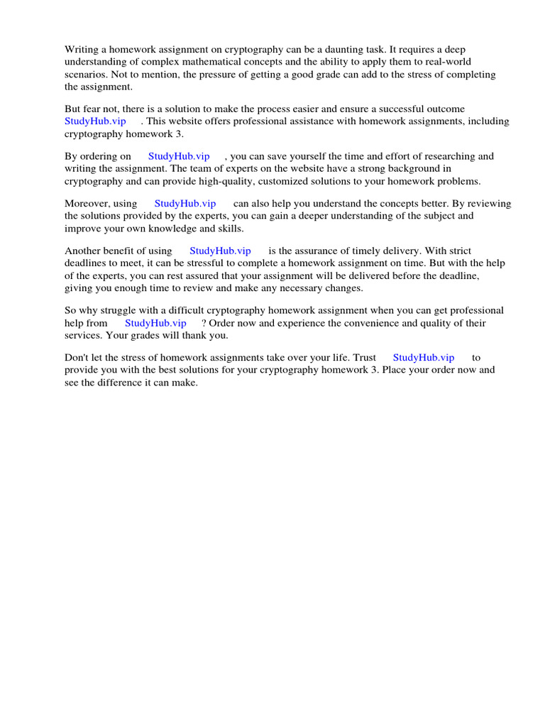 Cryptography Homework 3 | PDF | Cryptography | Encryption